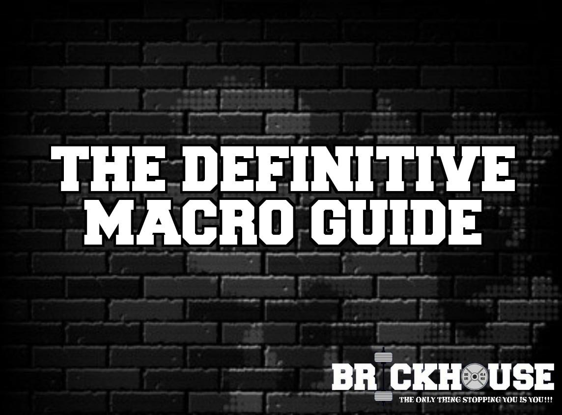 The Definitive Macro Guide - BRICKHOUSE The Definitive Macro Guide